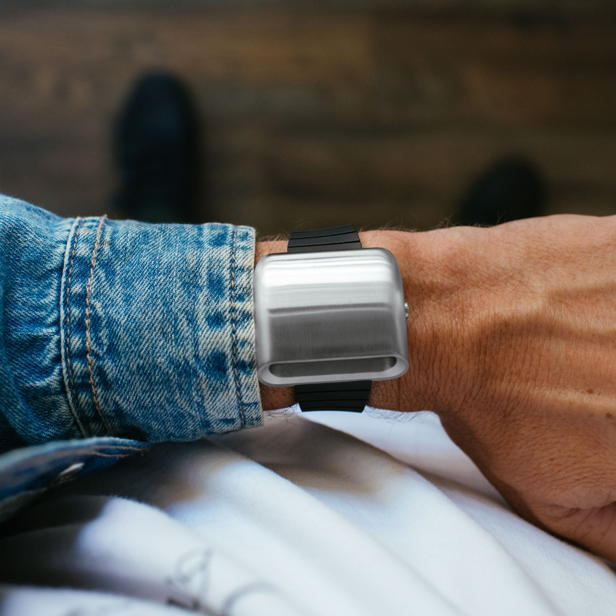 PCH Driver Jump Hour Brushed Silver Black | California Watch Co ...