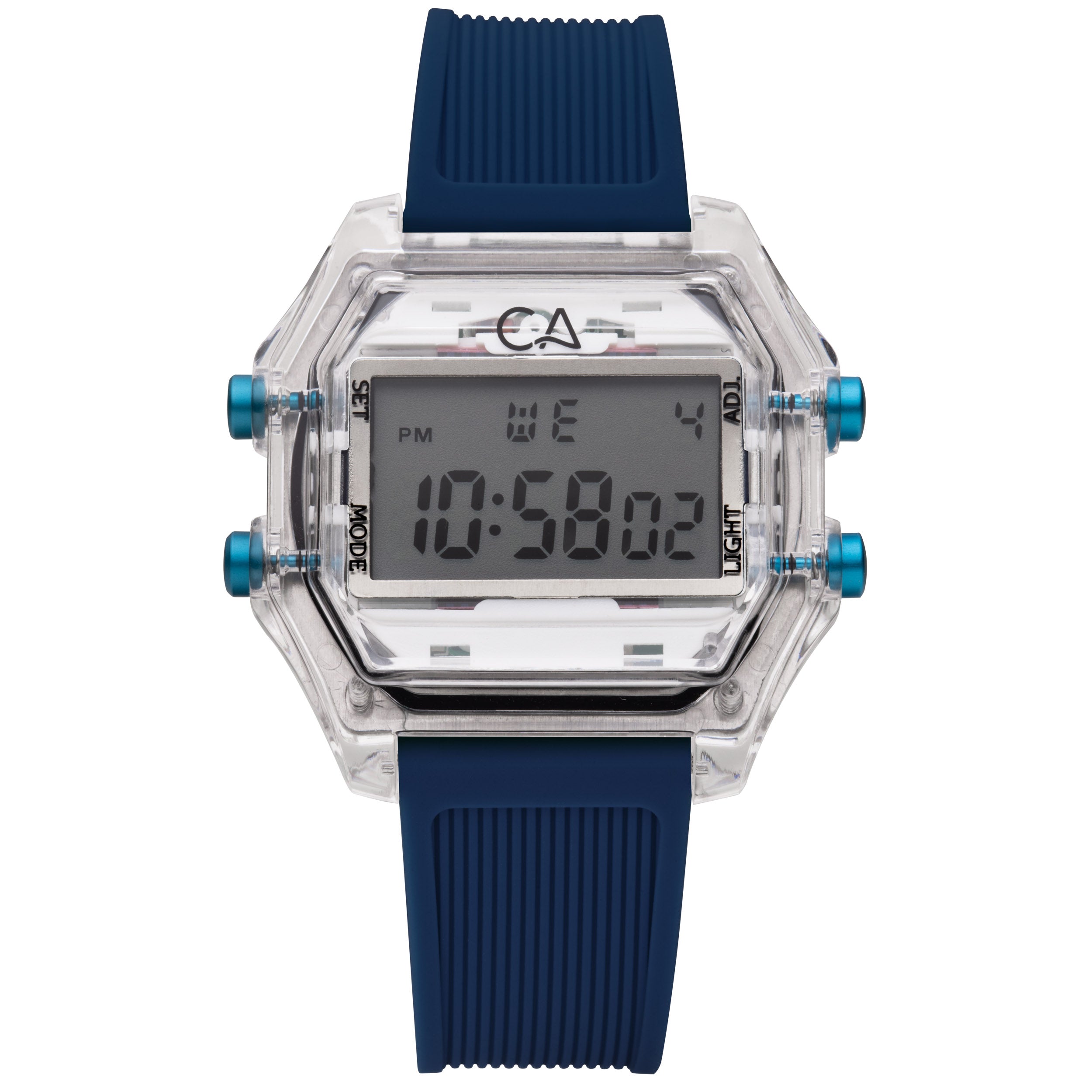California Watch Co. Venice Beach Digital Clear White Navy ...