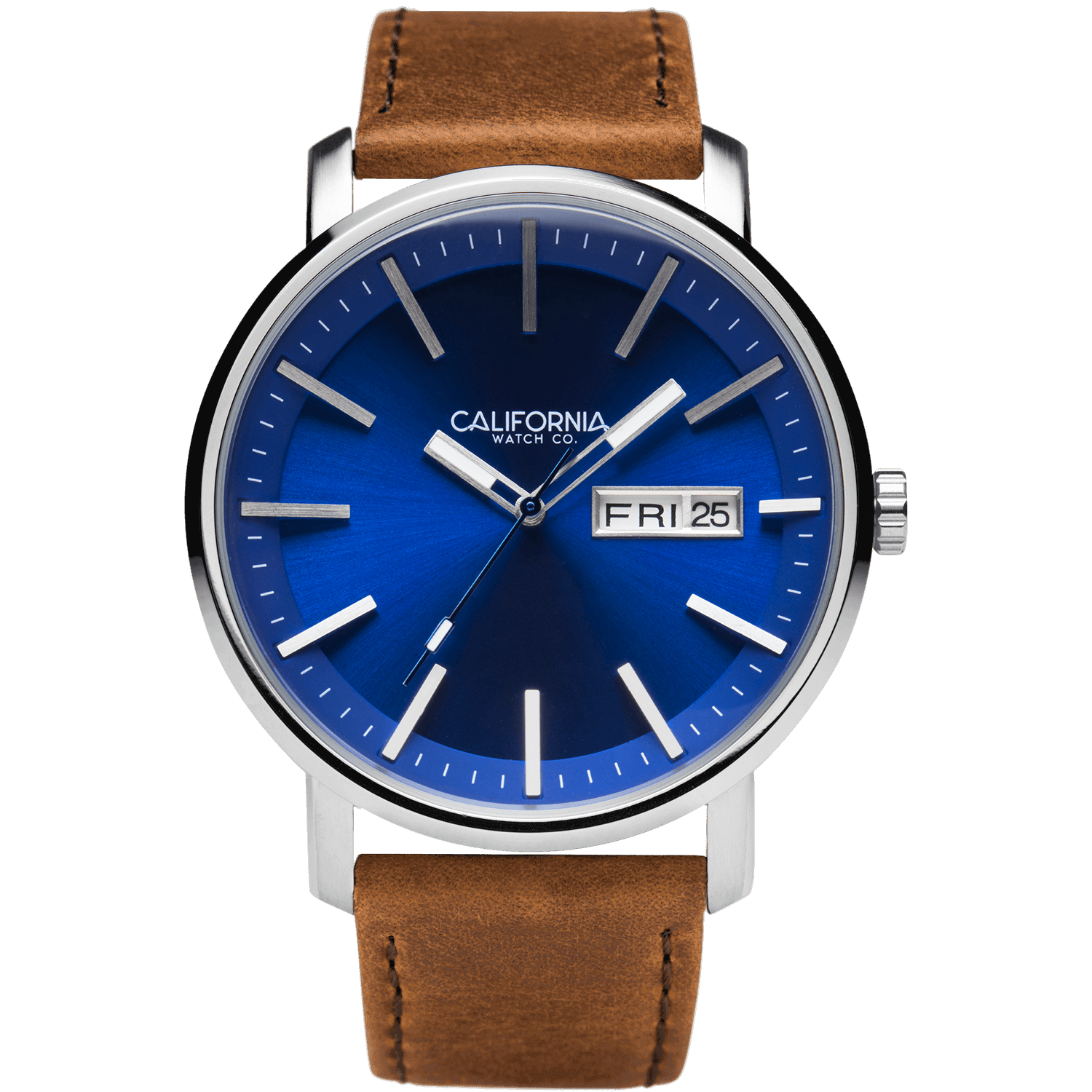 Mojave Leather Brown Navy | California Watch Co. – Californiawatch.com